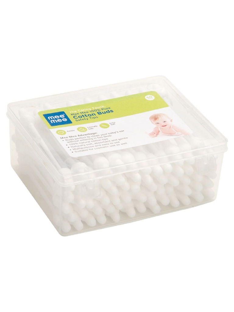 Mee Mee 100% Pure Cotton Buds 60pcs [mm-3840 B Pk-60] | Jeevee